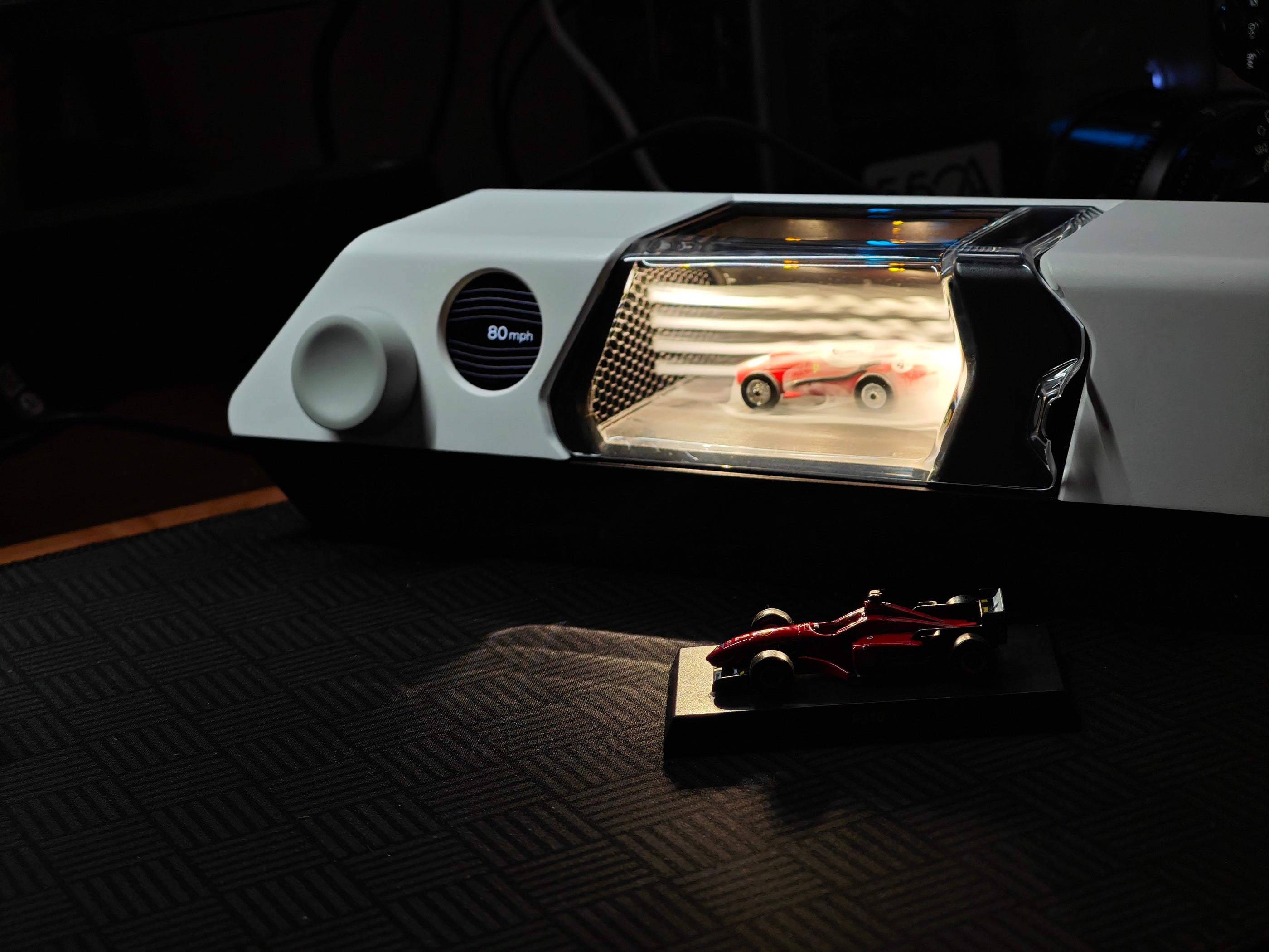 Windsible: Desktop Wind Tunnel for Your Diecast Cars Models Wind Tunne